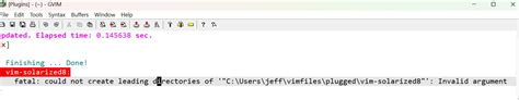Vim Plug Error On Windows Vi And Vim Stack Exchange