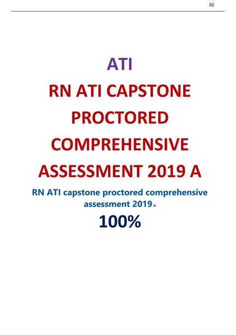 Rn Ati Capstone Proctored Comprehensive Assessment 2019 A Ati Stuvia Us