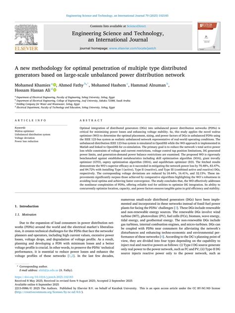 Pdf A New Methodology For Optimal Penetration Of Multiple Type Distributed Generators Based On