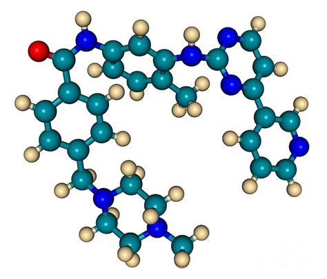 Molecular Model Of Imatinib Photograph By Scimat Fine Art America