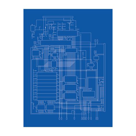 Computer Schematic Prints Computer Classics Touch Of Modern