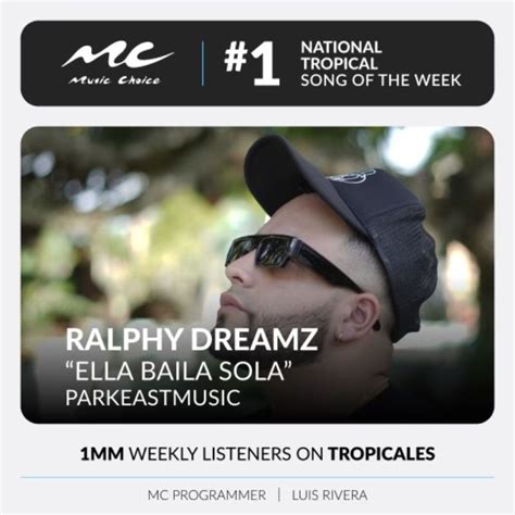 Ella Baila Sola Ralphydreamz Hot Song 🎵 Musicchoice Tropicales Bachata Ellabailasola