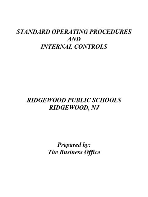 Sop Sample Download Free Pdf Payroll Internal Control