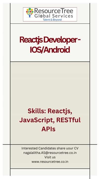 A S Nagalalitha On Linkedin Ios Androiddeveloper Experience Reactjs Javascript Restfulapi