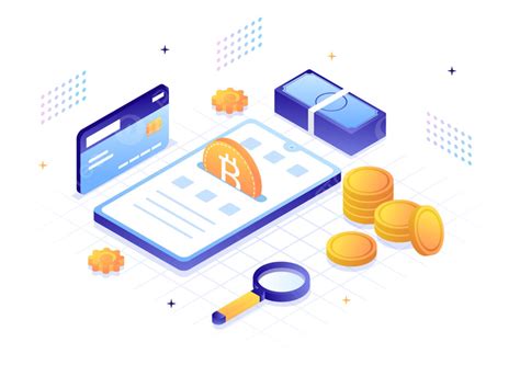 Blockchain Technology Cryptocurrency Vector Design Images