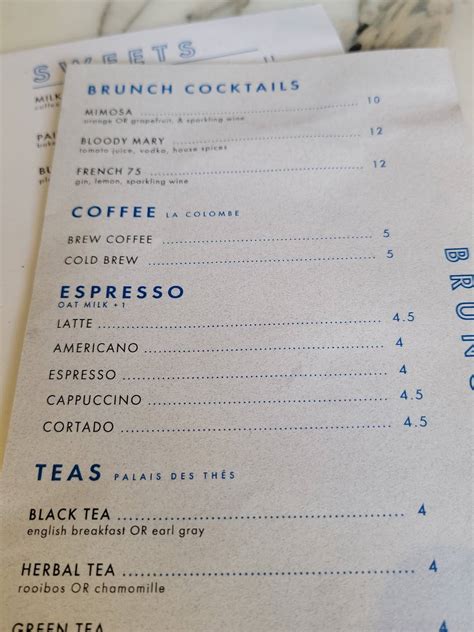 Menu At Lutèce Pub And Bar Washington