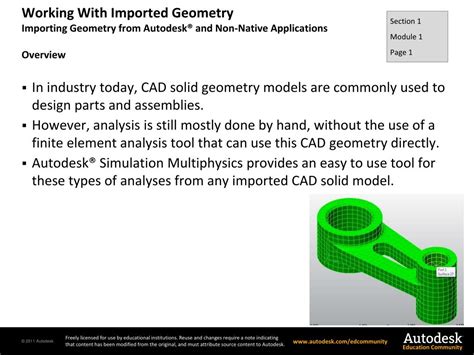 Ppt Working With Imported Geometry Importing Geometry From Autodesk® And Non Native