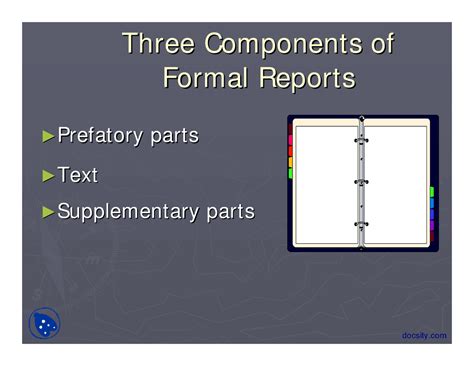 Components Of Formal Report Programming For Engineers Ii Slides Docsity