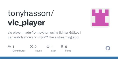 Github Tonyhassonvlcplayer Vlc Player Made From Python Using