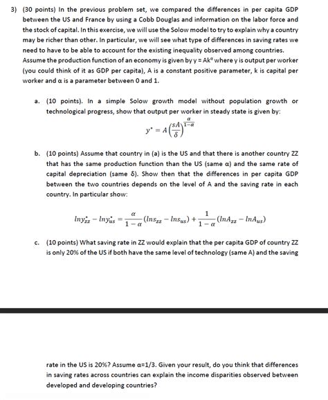 solved 30 points in the previous problem set we compared