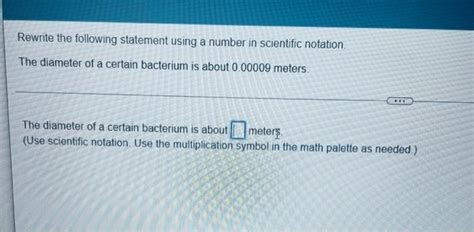 Solved Rewrite The Following Statement Using A Number In