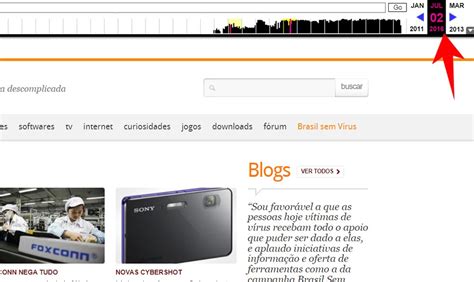Wayback Machine Como Usar Site Que Mostra Versão Antiga De Página Web