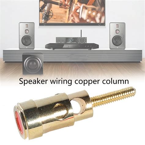 Spt ชุด 1 คู่ Binding Post Metal Binding Speakers Terminals Power Amplifiers Sound Banana Plug