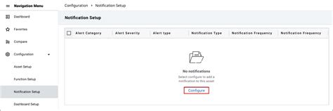 configure notification