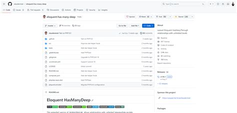 laravel eloquent hasmanythrough relationships with unlimited levels
