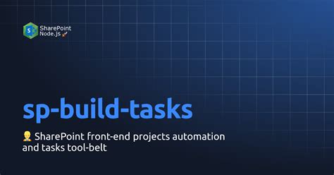 Sp Build Tasks Sharepoint And Nodejs