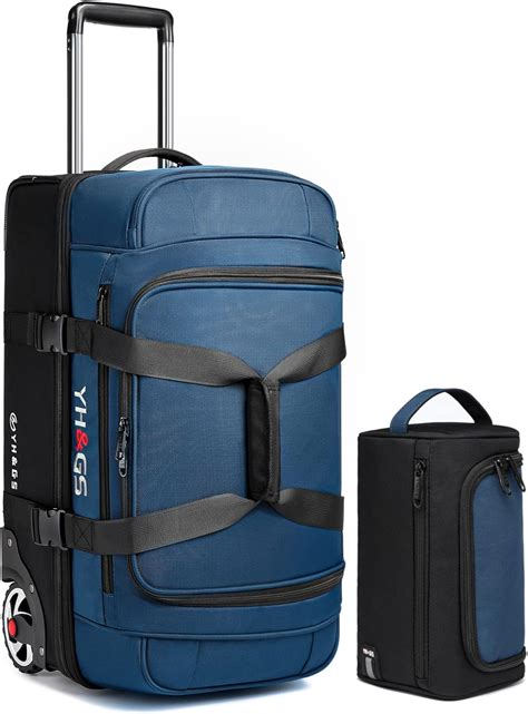Amazon.com | Rolling Duffle Bag with Wheels, 23 inch Water-Resistant ...