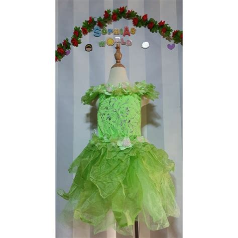 Disney Classic Tinkerbell Costume For Girls 7 8 Yrs Old Shopee