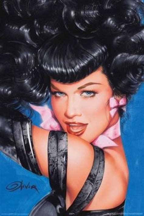 Olivia Bettie Page Eyes Laminated Poster 24 X 36 Bettie Page