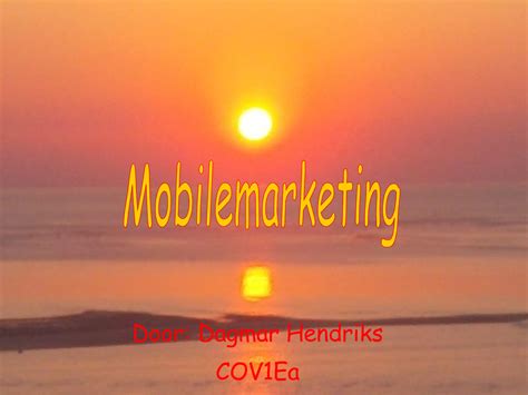 Mobile Marketing Ppt Marketing And Advertising Business