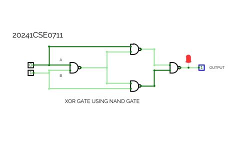 Circuitverse Xor Gate Using Nand Gate