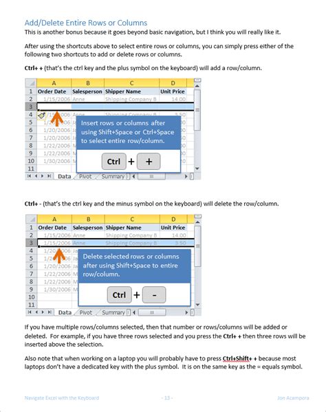 how to jump to the last cell in a selected range excel campus