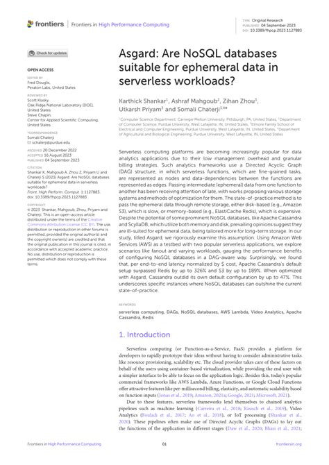 Pdf Asgard Are Nosql Databases Suitable For Ephemeral Data In
