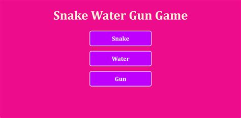 Snake Water Gun Game Javascript At Chris Stevens Blog