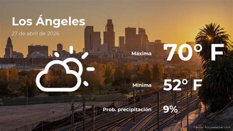 Los Ángeles Pronóstico Del Tiempo Para Este Lunes 27 De Abril La Opinión
