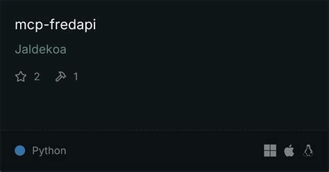 MCP FREDAPI Glama