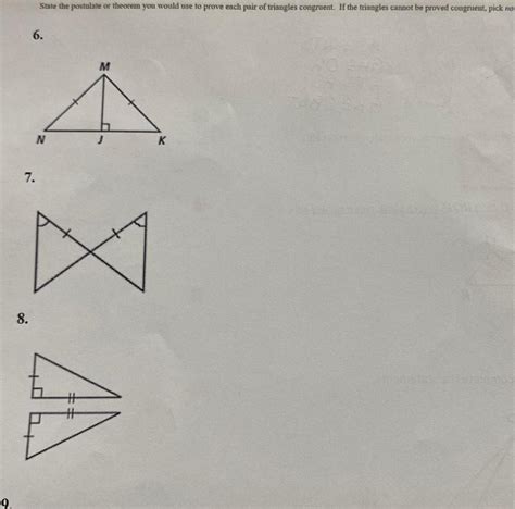 [answered] 9 State The Postulate Or Theorem You Would Use To Prove Each Kunduz