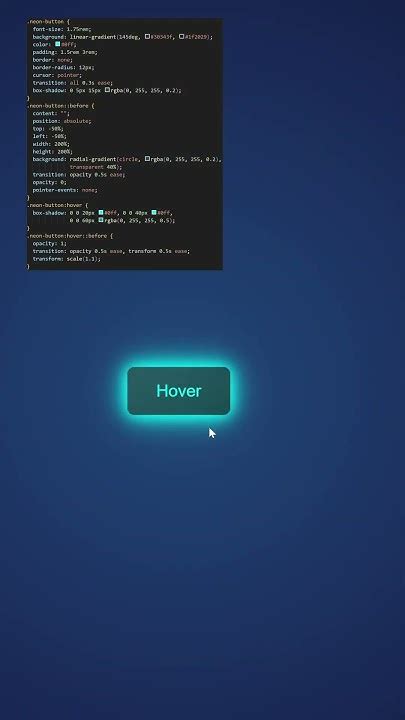 Create A Neon Glowing Button Hover Effect Using Css Asmrprogramming Csshovereffect Tutorial