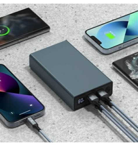 4in1 대용량 초고속 노트북 태블릿 충전 보조배터리 20000 메탈 Ctoc 케이블 티몬