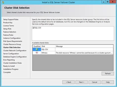 SQL Server FCI Using A Cluster Shared Volume For Storage SQLHA
