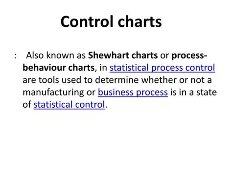 PPT Control Charts PowerPoint Presentation Free Download ID