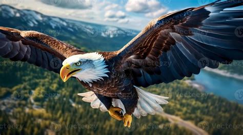 Soaring Eagle Royalty Free Vector Image Vectorstock Ikumen