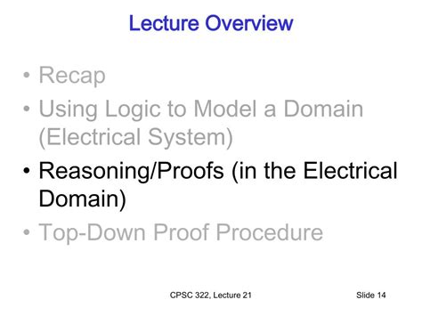 Ppt Logic Domain Modeling Proofs Top Down Proofs Computer Science