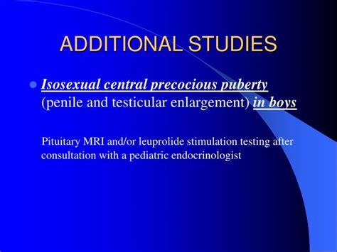 Ppt Recognizing And Managing Disorders Of Precocious Puberty
