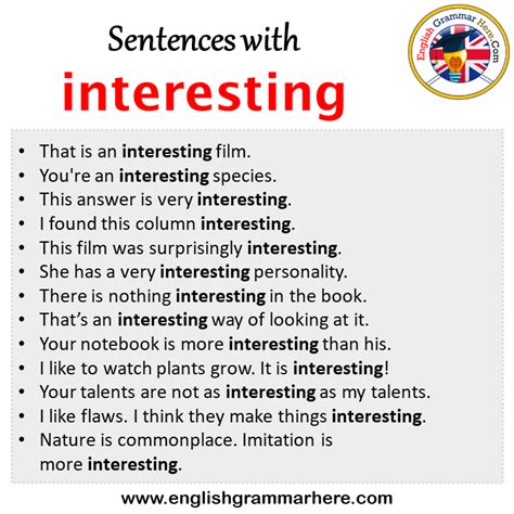 Sentences With Interesting Interesting In A Sentence In English