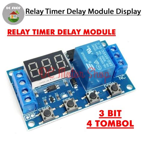 Jual Relay Timer Delay Modul Display Tombol Digital DC Time Module Switch Jakarta Pusat DC