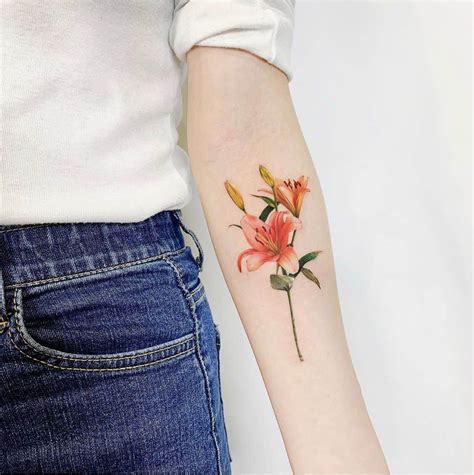 Small Tiger Lily Tattoo Design Talk