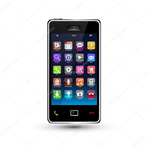 Touchscreen Smartphone Stock Vector Image By Vectorshape