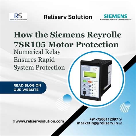 Reliserv Solution On Linkedin Reliservsolutions Siemens Siemensreyrolle 7sr105relay