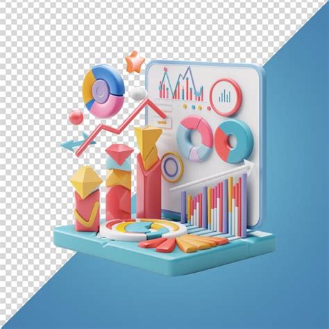 Premium Psd Growth Analytics Optimization Statistics Finance Png