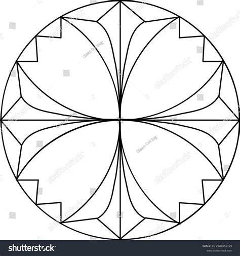 Pattern Black White Vector Outline Line Stock Vector Royalty Free Shutterstock