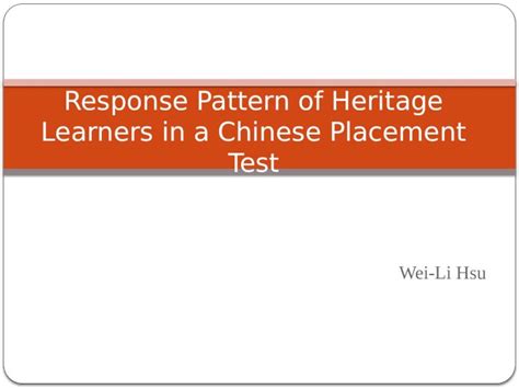 Pptx Preliminary Results Of Differences Between Chinese Heritage