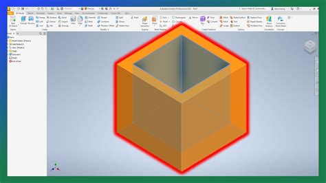 How To Use The Shell Tool Autodesk Inventor Youtube