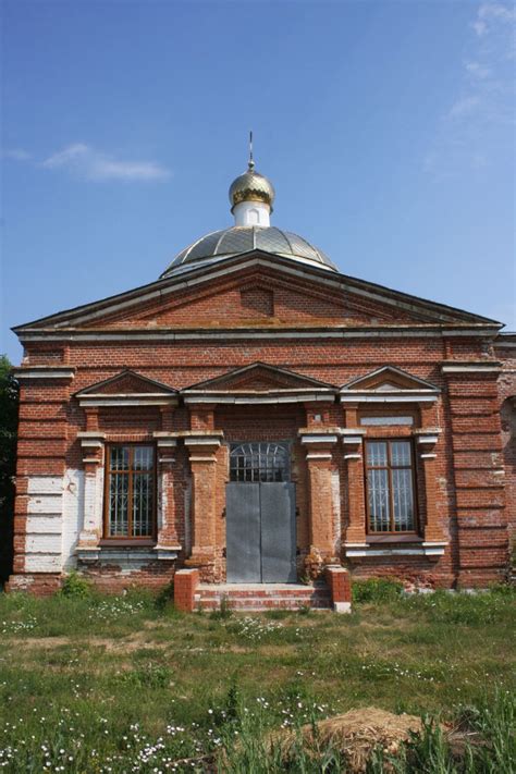 Церковь Покрова Пресвятой Богородицы Ратчино Добровский район фотография архитектурные детали