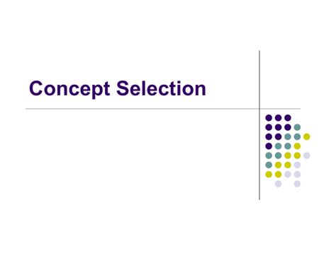Concept Selection Product Development Presentation