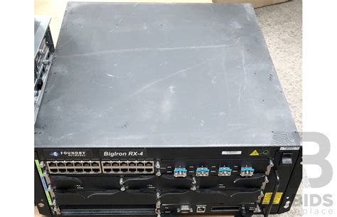 foundry networks bi rx 4 ac bigiron lot 1501001 allbids